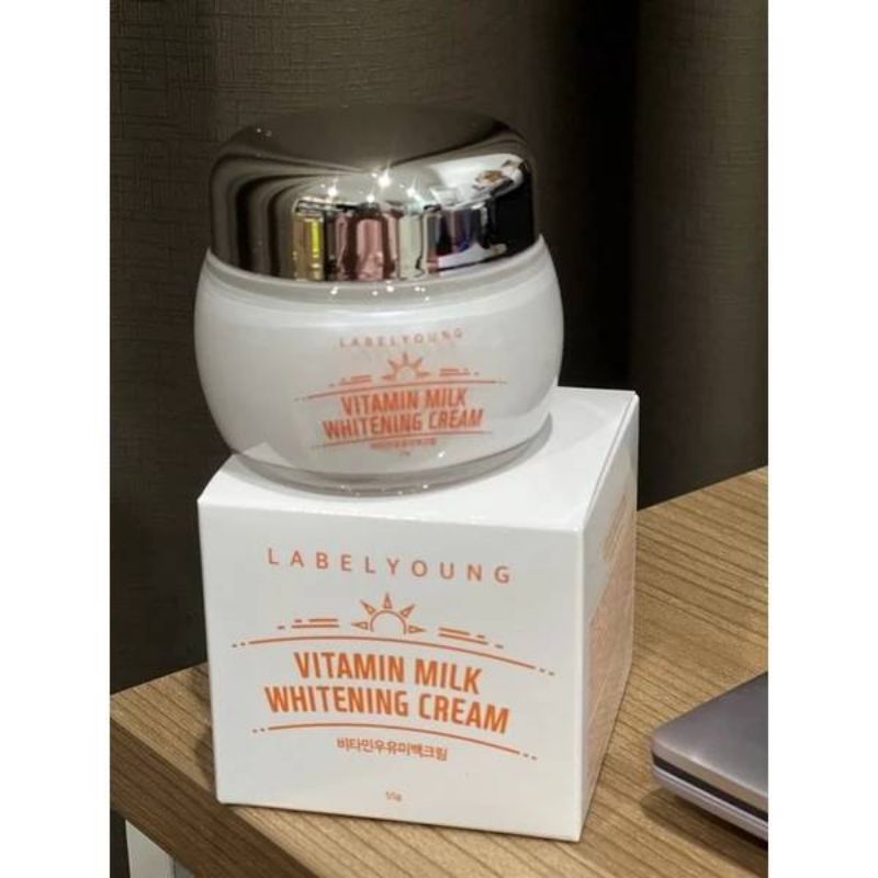 ครีมหน้าสด Label Young Shocking Vitamin Milk Whitening Cream 50g ...