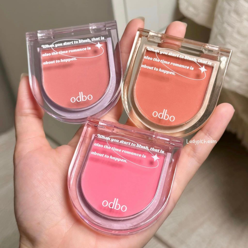 odbo Romance Mood Blush โอดีบีโอ โรแมนซ์ บลัชออน มี 3 เฉดสี เม็ดสีแน่น ติดทน | Shopee Thailand