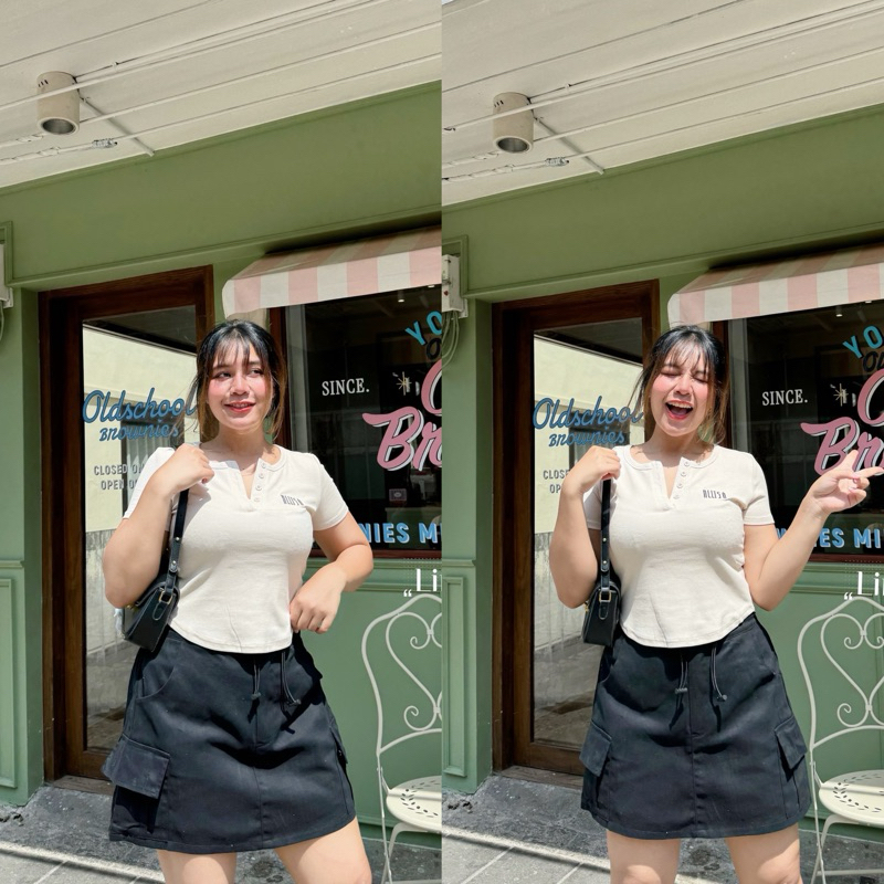 Linn กระโปรงกางเกง (New) กระโปรงสาวอวบ เอว32-48นิ้ว plussize | Shopee Thailand