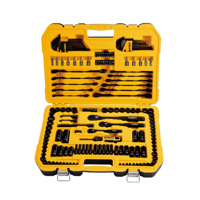 DEWALT DWMT45184-1 ชุดเครื่องมือช่าง ชุปโครเมียมสีดำ (184 ชิ้น) ทั้งไข ...