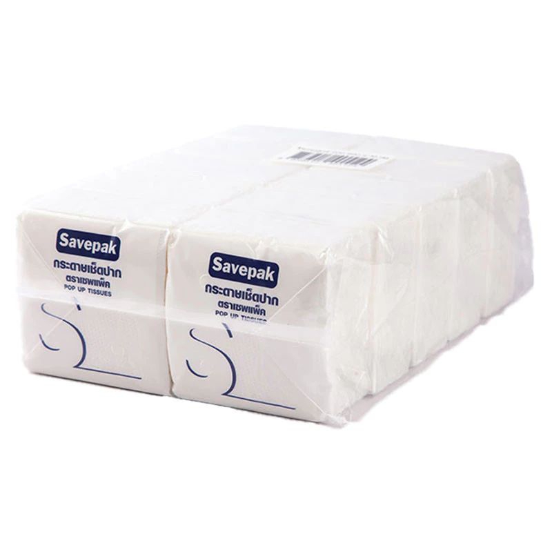 กระดาษเช็ดปาก ตราเซพแพ็ค บรรจุ 200 แผ่น/ห่อ แพ็คละ 10 ห่อ Pop-Up ...