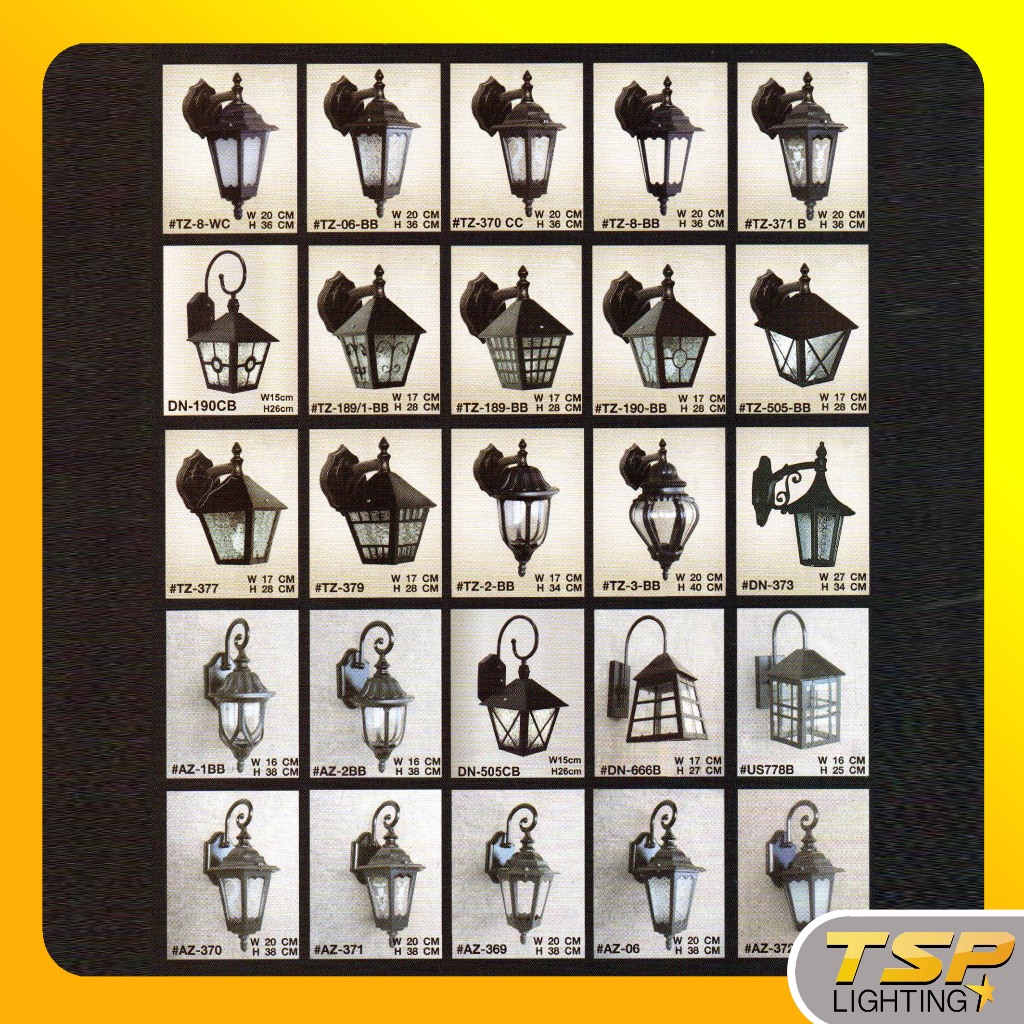 TSP Lighting │ โคมไฟผนังภายนอก (ใช้ขั้วE27) | Shopee Thailand