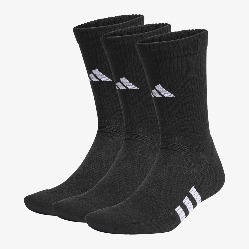Adidas ถุงเท้า Performance Light Crew Socks 3 Pairs | Black/Black/Black ...