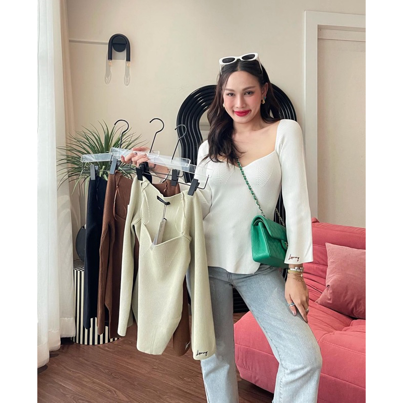 Loonnystore - Cassandra top สีดำ | Shopee Thailand
