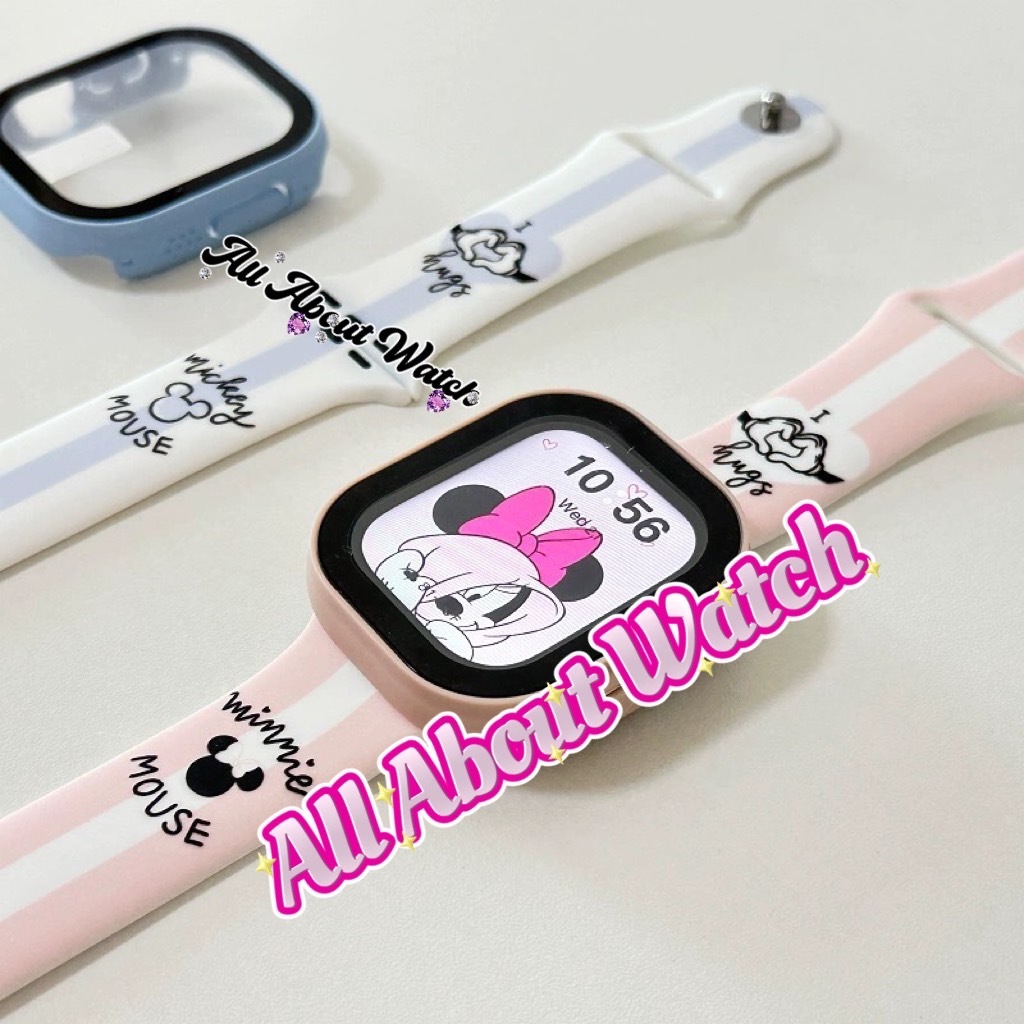 งานใหม่ พร้อมส่ง สายนาฬิกา พิมพ์ลายมิคกี้น่ารัก ใช้ได้กับ Smart Watch 9 ...