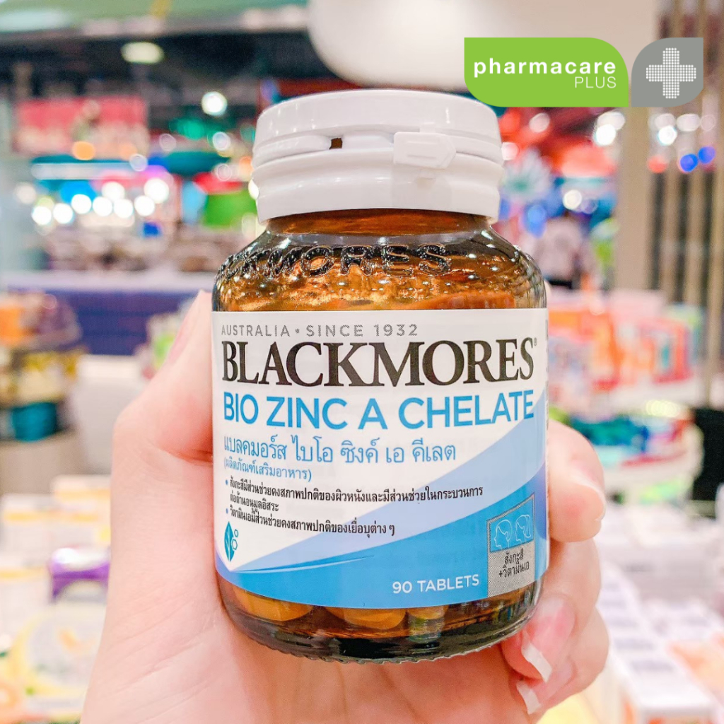 Blackmores Bio Zinc A Chelate bt 90 tab แบลคมอร์ส ไบโอ ซิงค์ เอ คีเลต ...