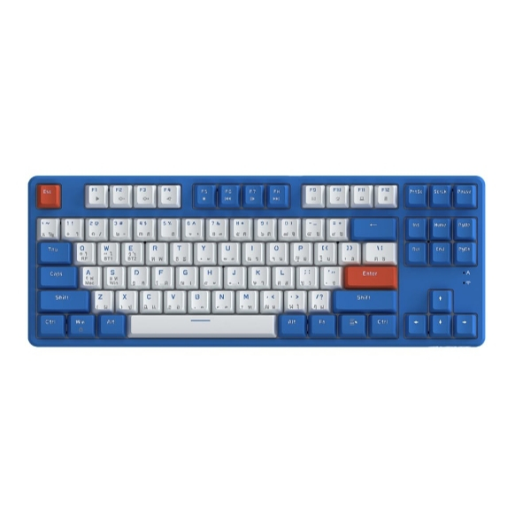 Ajazz AK820 white Blue/Switch 82Key Gasket Hotswap Wired Mechanical ...