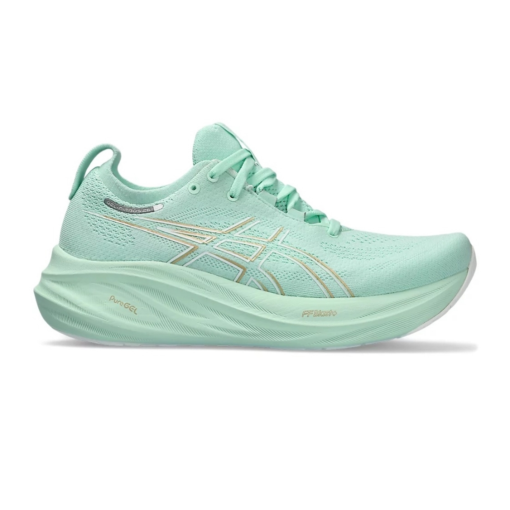 Asics รองเท้าวิ่งผู้หญิง Gel-Nimbus 26 (D) Wide | Mint Tint/Pale Mint ...
