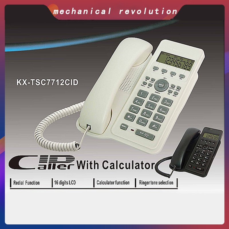 Panasonic รุ่น KX-TSC7712CID(สีขาว สีดำ) โทรศัพท์บ้าน โทรศัพท์มีสาย โทรศัพท์สำนักงาน | Shopee ...