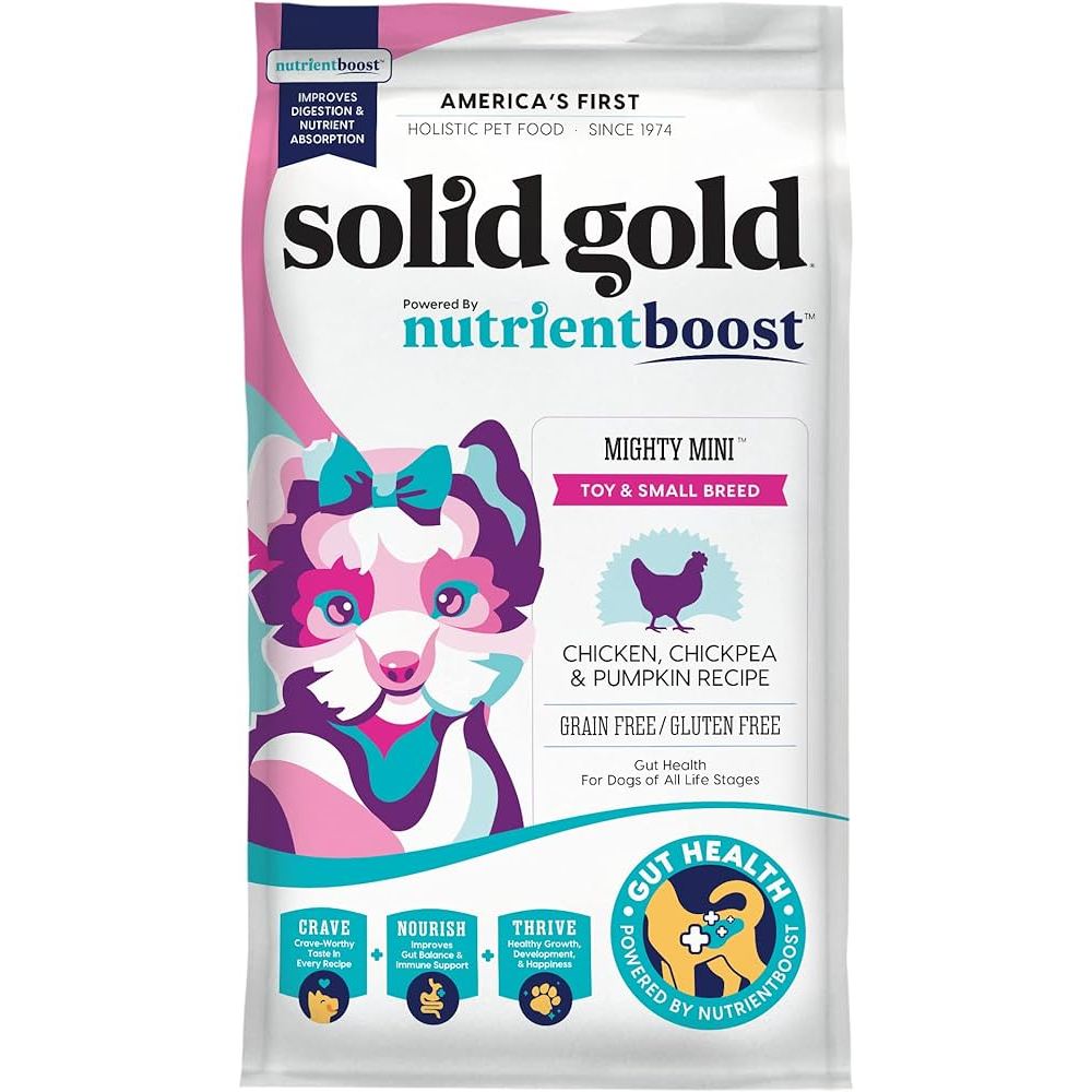 อาหารเม็ดสำหรับสุนัขสายพันธ์เล็ก Solid Gold Nutrient Boost Mighty Mini Chicken 1.70 kg. | Shopee ...