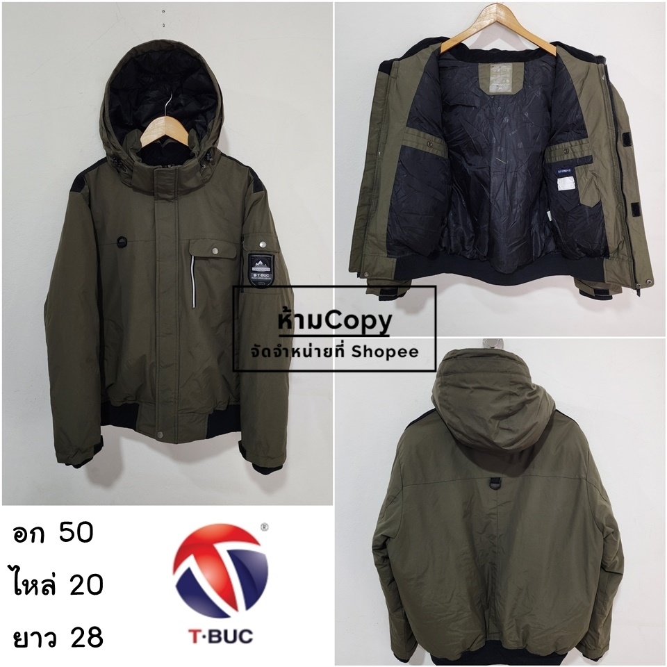 เสื้อกันหนาวพาร์ก้าแจ็คเก็ต ขนเป็ด แบรนด์T-Buc ใส่-20++ เที่ยวต่างประเทศ อก 50 นิ้ว | Shopee ...