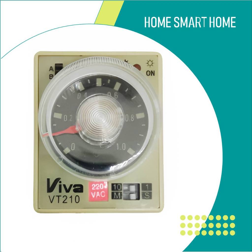 VIVA Timer รุ่น VT210 ไทม์เมอร์รีเลย์ 220V นาฬิกาตั้งเวลาแบบหน่วงเวลา (1s,10s,1m,10m) | Shopee ...