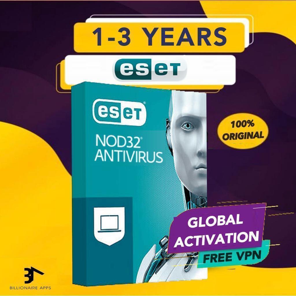 ESET Nod32 Antivirus | 1 to 5 PC Device 1 to 3 Year | Latest Version ...