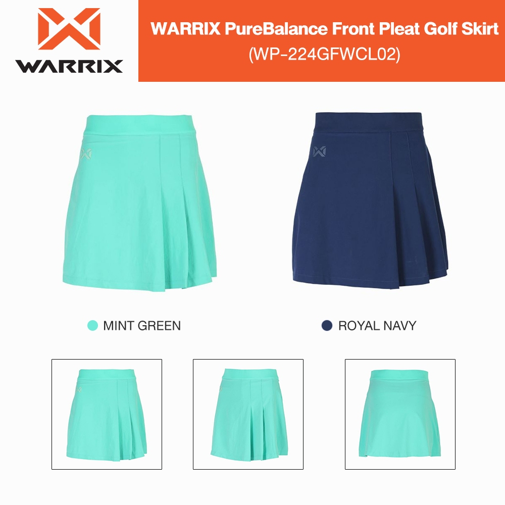 กระโปรงกอล์ฟ WARRIX PureBalance Front Pleat Golf Skirt (WP-224GFWCL02 ...