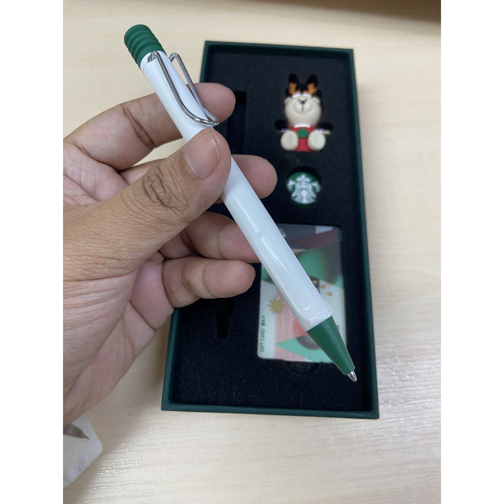 [First Hand] Lamy (Hong Kong) x Starbucks ปี 2021 Ballpen ด้ามสีขาว ...