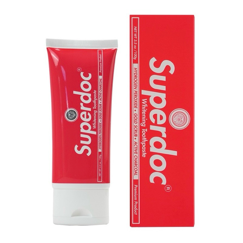 SUPERDOC Whitening Toothpaste ยาสีฟัน สูตรฟันขาว 100 g | Shopee Thailand
