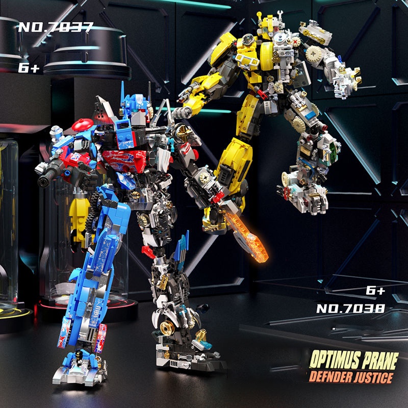 ตัวต่อ Transformers Optimus Prime Bumblebee เข้ากันได้กับตัวต่อ Lego ...