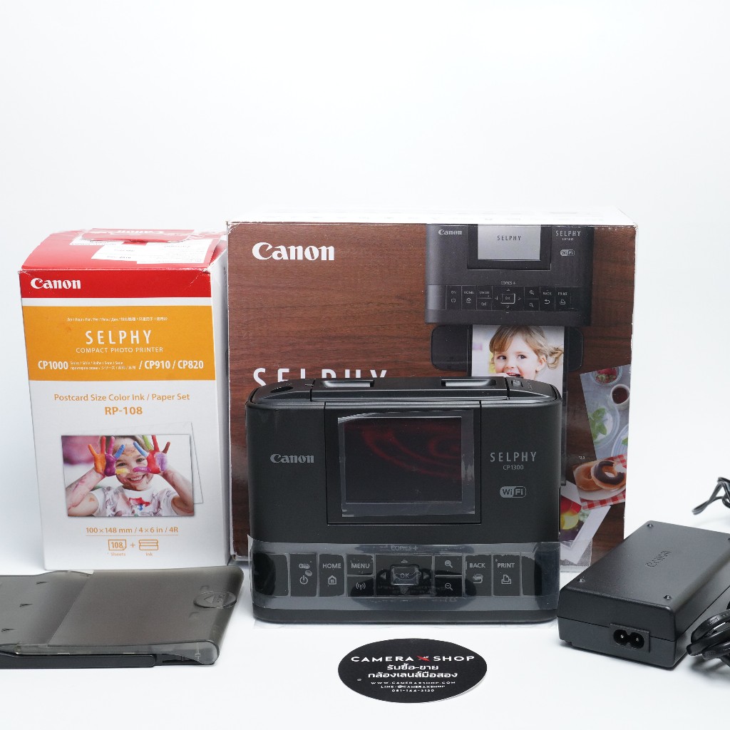 Canon SELPHY CP1300 อดีตศูนย์ แถมกระดาษ พร้อมใช้งาน | Shopee Thailand