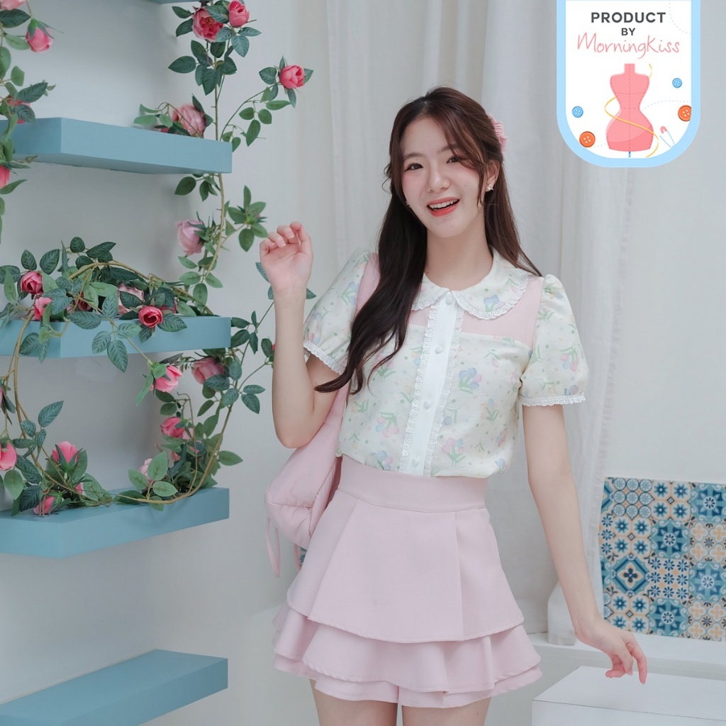 01-310 Nadia Sweet Blouse - 5 ไซส์ | Shopee Thailand