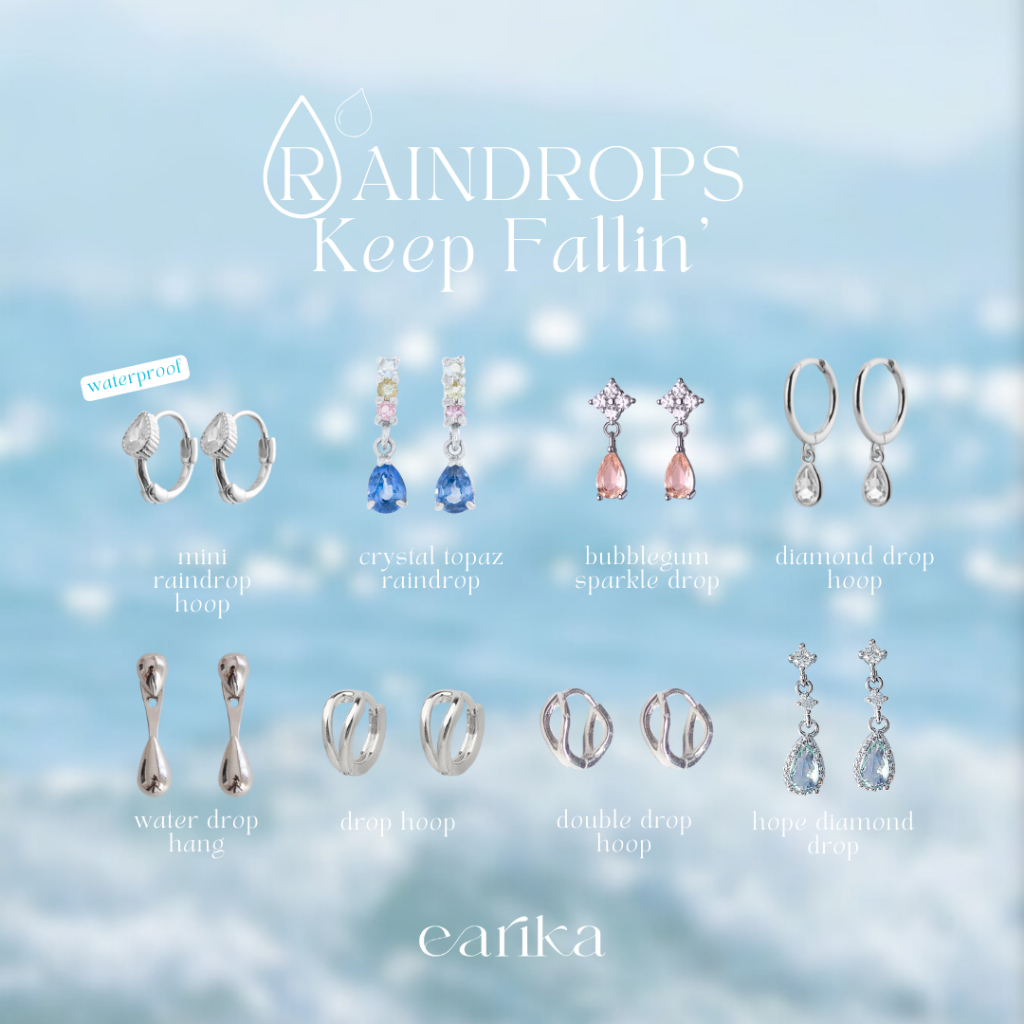 (กรอกโค้ด L4YX2 ลด 80.-) earika.earrings - raindrops keep fallin ...