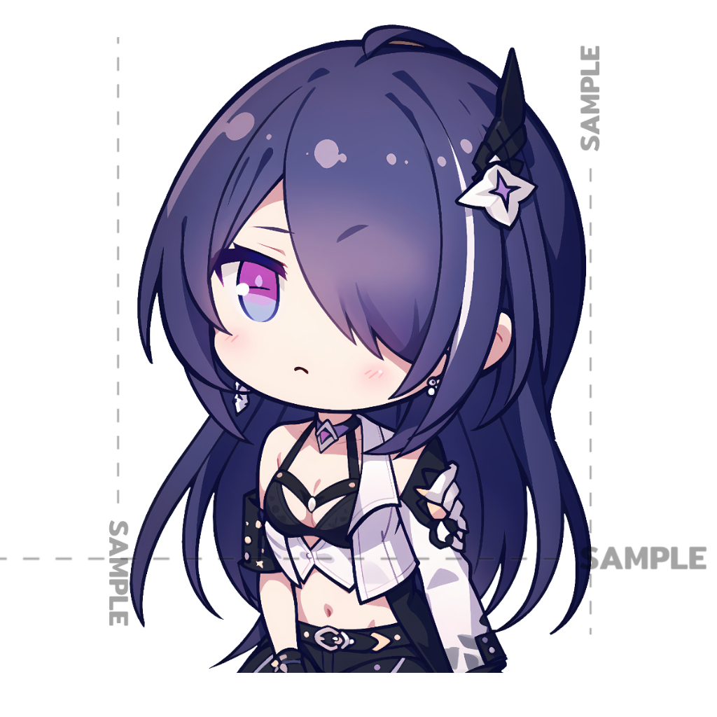 Honkai star rail Acheron สติกเกอร์ 2 แผ่น Acheron Chibi Stickers star ...