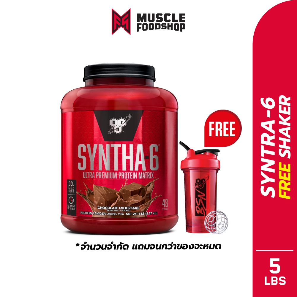 [ส่งฟรี !!] BSN Whey Protien Syntha-6 ขนาด 5lb มี 3 รสชาติ เวย์โปรตีน ...