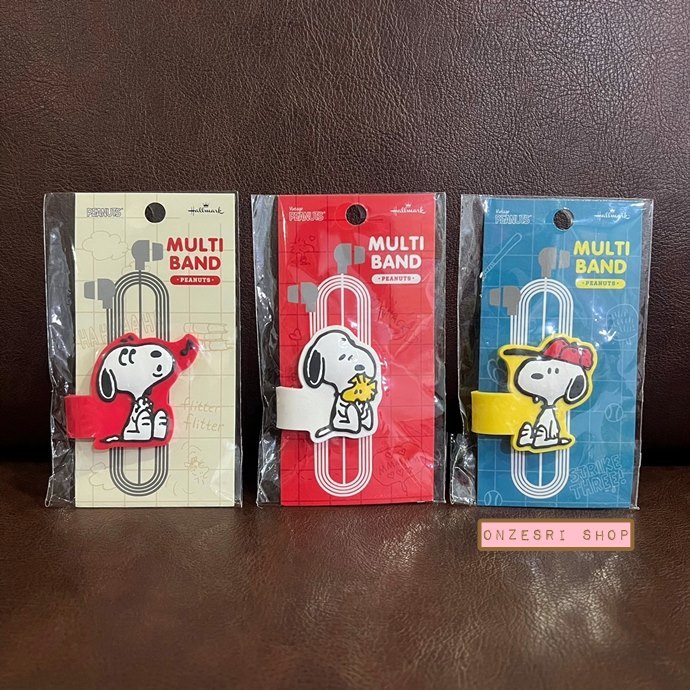 Snoopy Peanuts Multi Band ทำจาก PVC ใช้พันสาย เก็บสายต่าง ๆ ได้ มี 3 ...