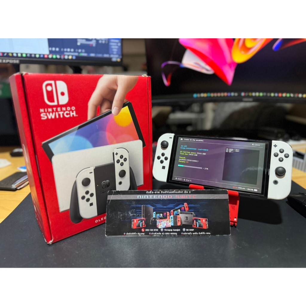 Nintendo Switch OLED แปลง Atmosphere 128 GB มือสอง | Shopee Thailand