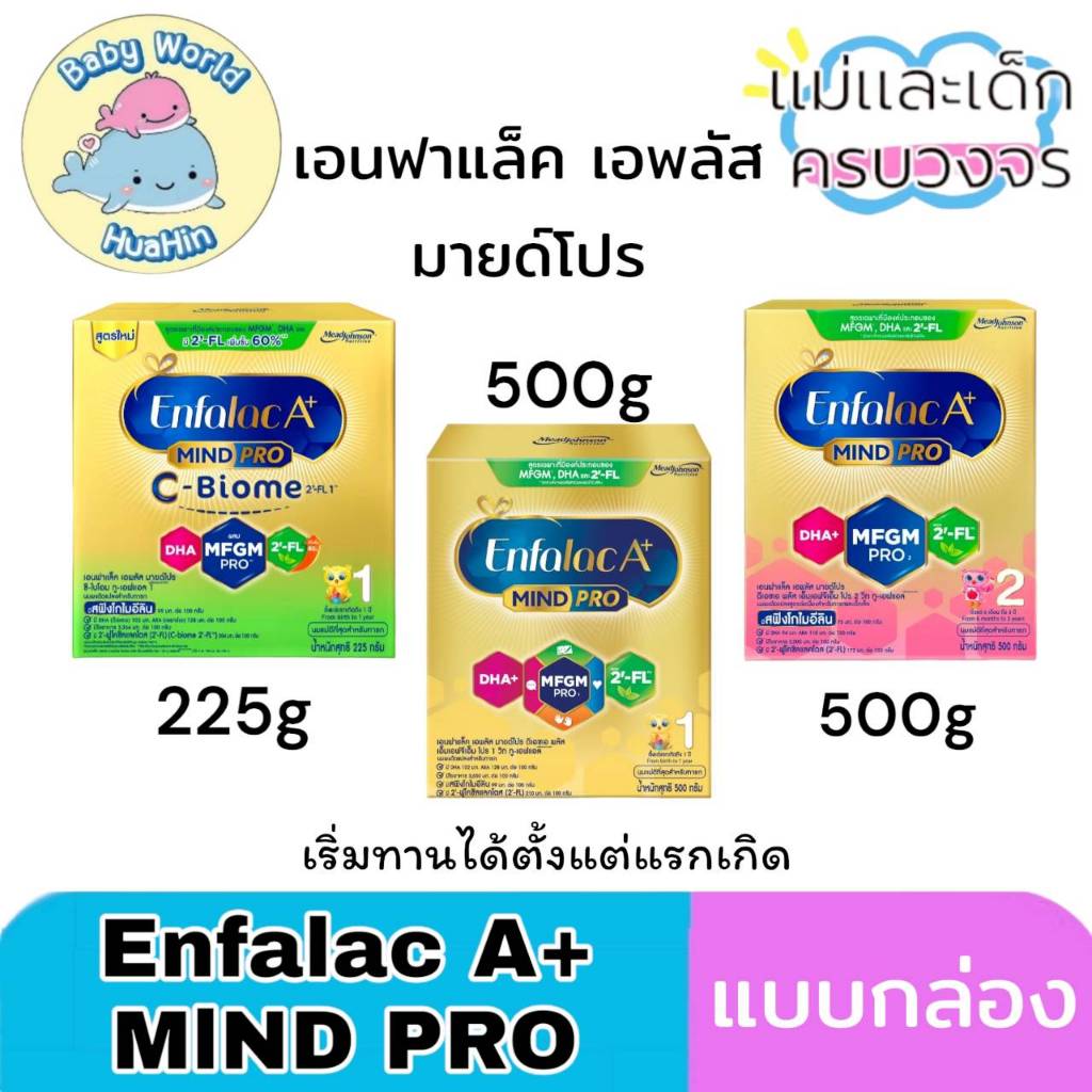 (แบบกล่อง ) Enfalac A+1 เอนฟาแล็ค เอพลัส มายด์โปร นมผงสำหรับเด็กตั้งแต่ ...