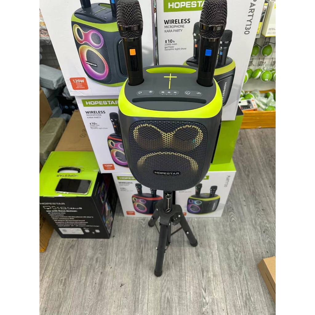 ลำโพงบลูทูธHopestar Party130 ลำโพง 120W พร้อมไมล์หลายสาย2ตัว เอฟเฟค ...
