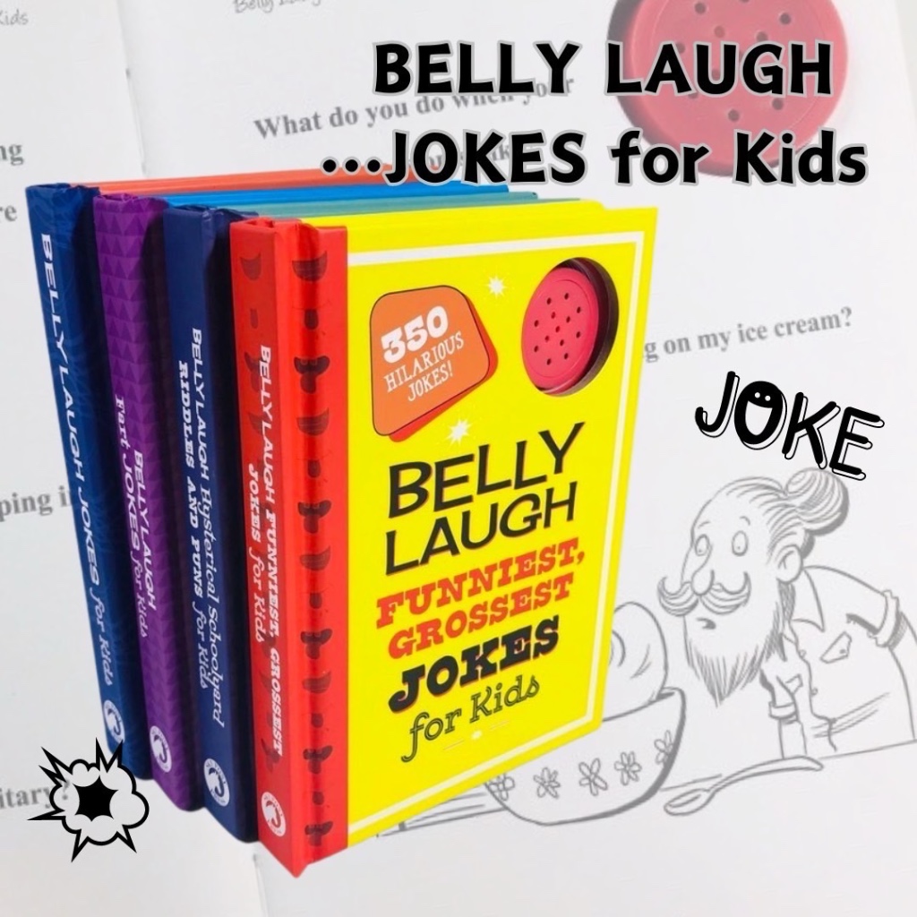 หนังสือ Belly Laugh …JOKES for kids ***ไม่มีเสียง**** (ชุด 4 เล่ม) รวม ...