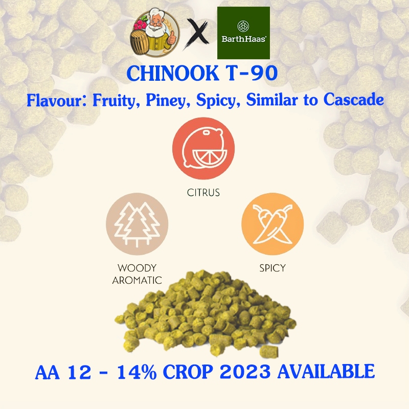 ชินุ๊ก ฮอปส์ Chinook Hops PELLET HOPS (T90) Crop Year 2023 hops ทำ ...