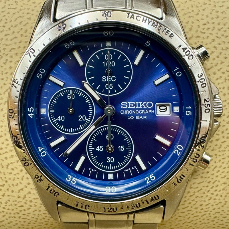 Seiko Chronograph Blue Dial | Shopee Thailand
