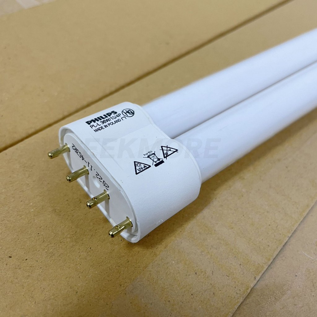 หลอดยูวี ยี่ห้อ PHILIPS รุ่น PL-L 36W/10/4P (4 Pins) UV-A Lamps สินค้าของแท้ 100% มีของพร้อมจัด ...