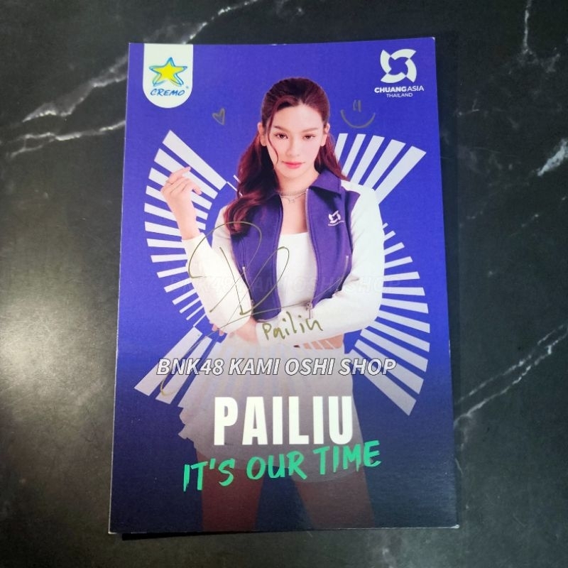 โปสการ์ด ลายเซ็นสด Pailiu ไผ่หลิว Gen1es Chuang Asia [ Autograph ...