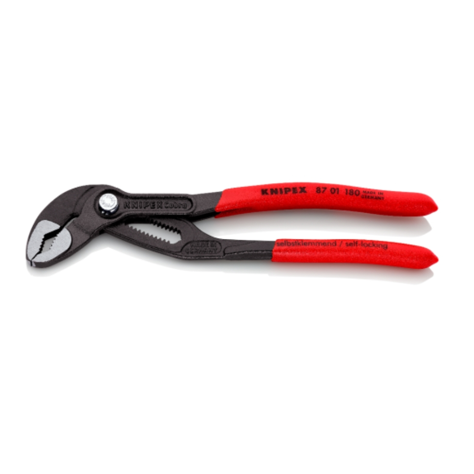 คีมคอม้า KNIPEX NO.87 01 180 Cobra Hightech Water Pump Pliers (180mm.) Factory Gear By Gear ...