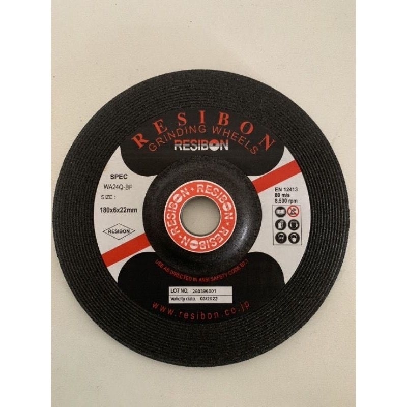 ใบเจียร ใบเจียรหนา เจียรเหล็ก ขนาด 7 นิ้ว Resibon สีดำ | Shopee Thailand