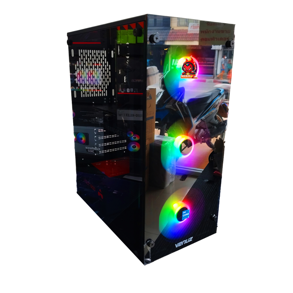 ส่งด่วน+โค้ดลด เคส ATX กระจกนิระภัย 2ด้าน โปร่งเย็น Venuz VC 1818G ...