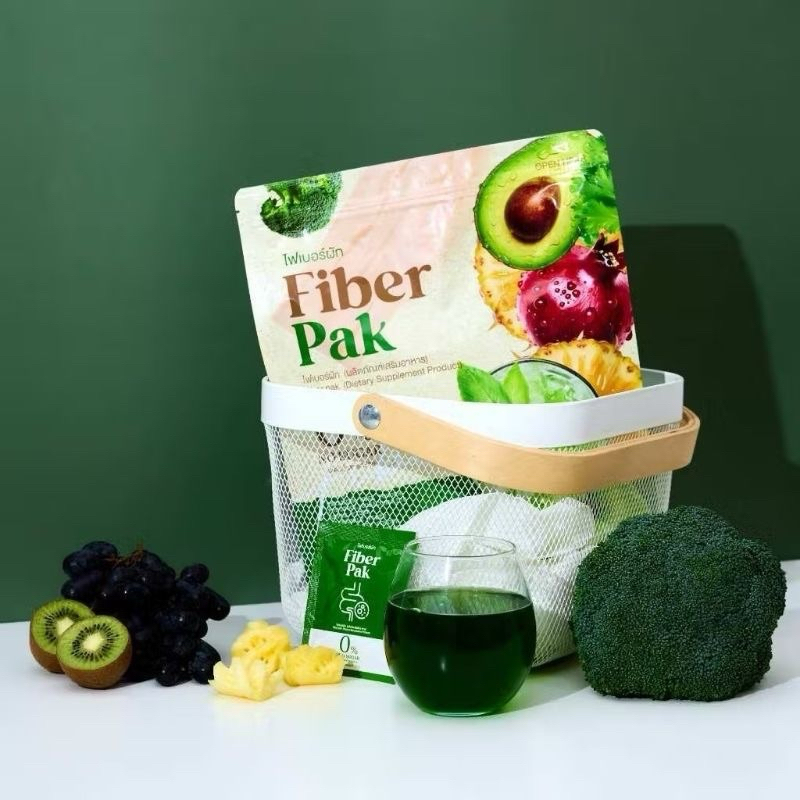 1ห่อ มี 20 ซอง💯 FIBER PAK ไฟเบอร์ผัก | Shopee Thailand