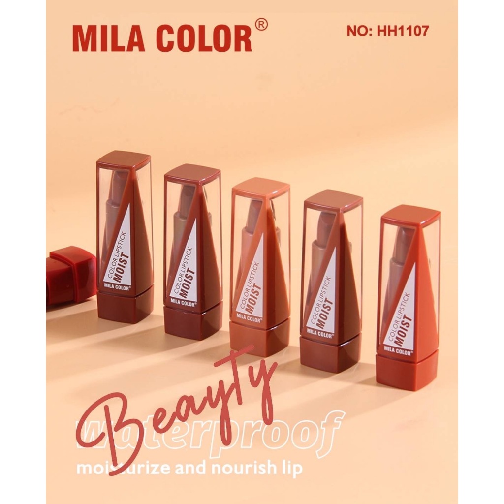 MILA COLOR Moist and Nourish Colors Lipstick ลิปสติกเนื้อกลอส ชุ่มชื้น ...