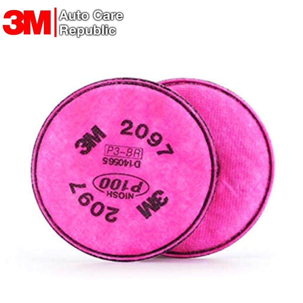 3M 2097 Particulate Filter P100 แผ่นกรองฝุ่นละออง ชมพู (แพ็ค2ชิ้น) | Shopee Thailand