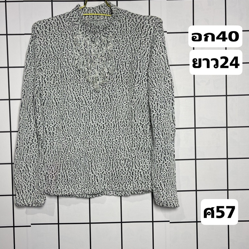 1/3เสื้อยืดแขนยาวมือสอง หญิง | Shopee Thailand