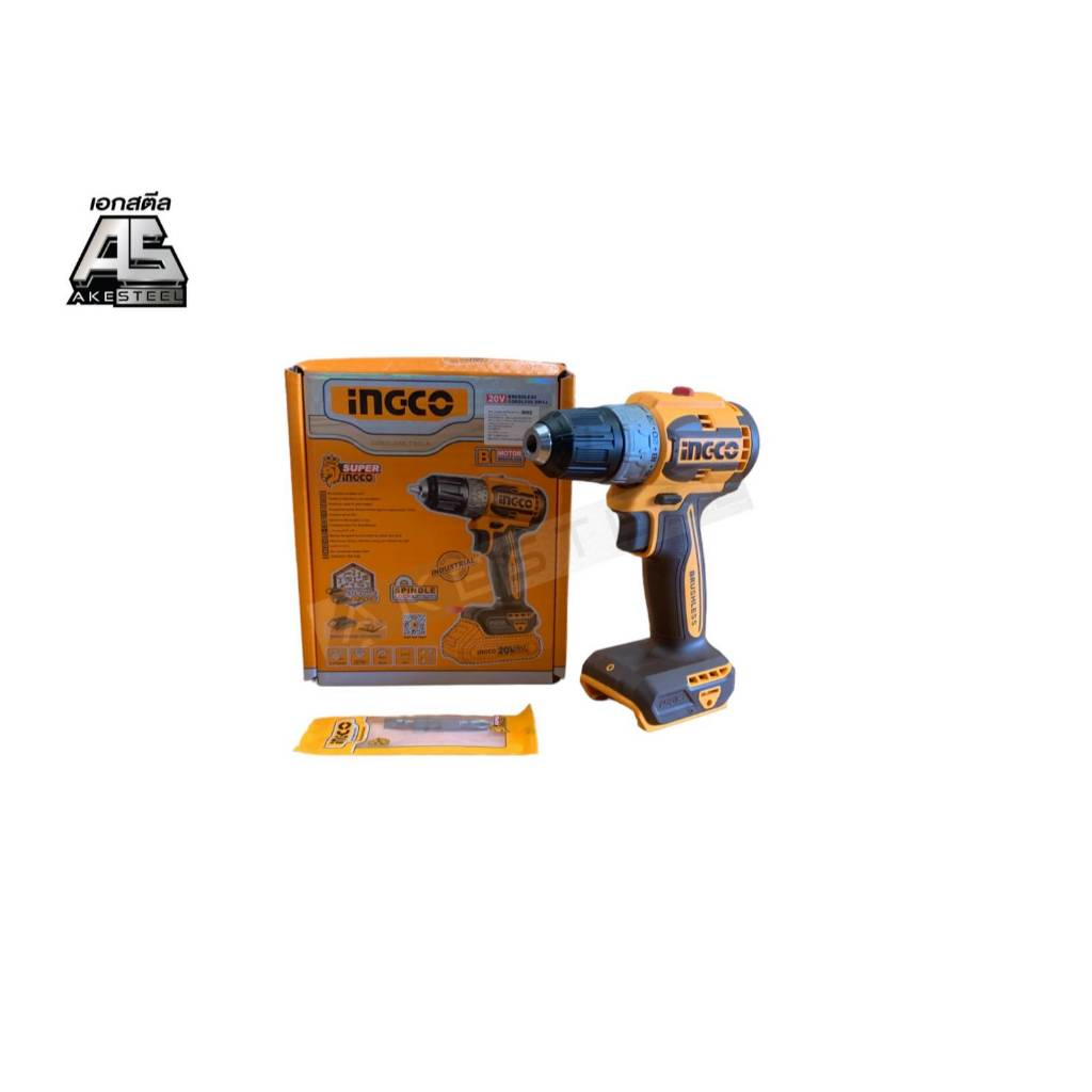 INGCO สว่านแบตเตอรี่ไร้สาย 20 V (BL MOTER บัสเลส) แรงบิด 52 Nm. รุ่น ...