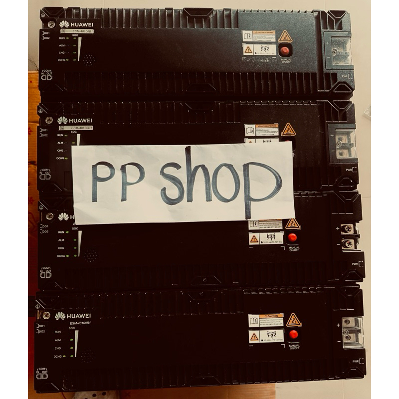 แบตเตอรี่ลิเธียมฟอสเฟต 48v. 100a. Huawei ESM-48100B1 bms + active ...