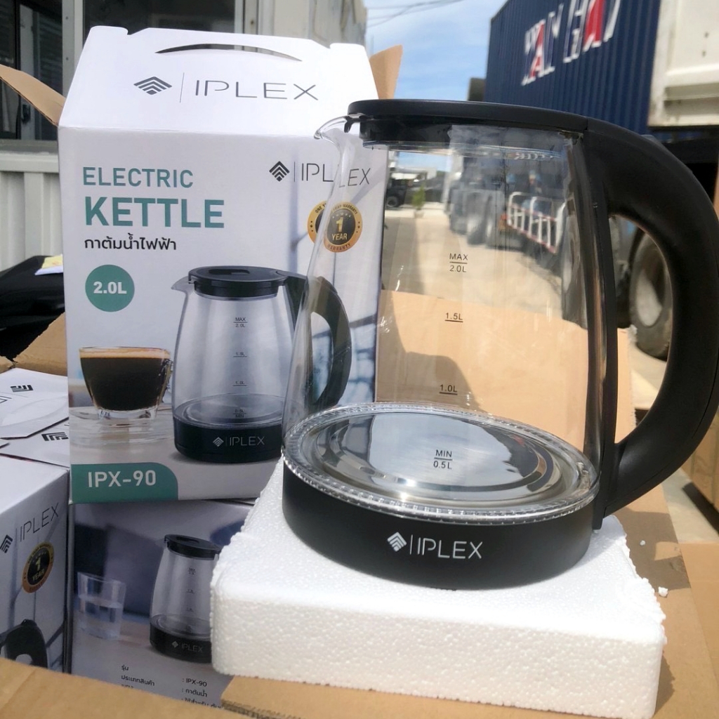 ☕️ OXYGEN / IPLEX เครื่องชงกาแฟ drip กาน้ำร้อน รุ่น EK-188 ขนาด 1.8 ลิตร กาต้มน้ำไฟฟ้า กาใส หม้อ ...