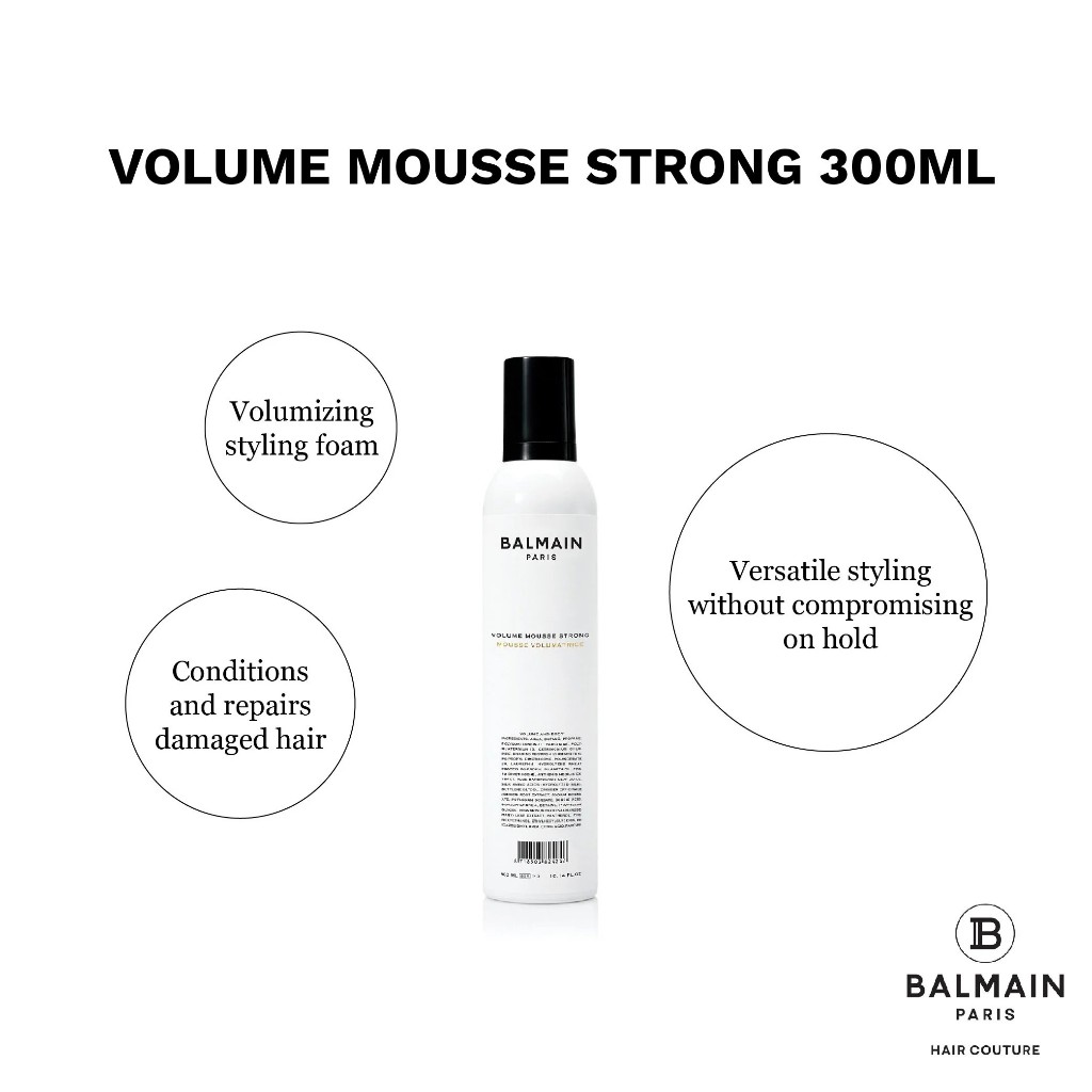 BALMAIN PARIS HAIR COUTURE Volume Mousse Strong 300ml มูสเพิ่มวอลลุ่ม ...