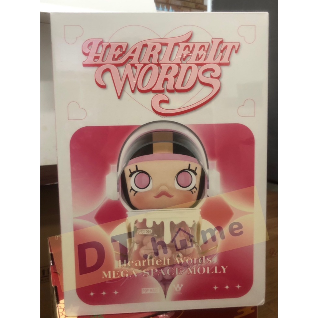 (ของแท้ พร้อมส่ง) Pop Mart MEGA SPACE MOLLY 400% Heartfelt Words มอลลี่สเปซ ยังไม่แกะเช็คการ์ด ...