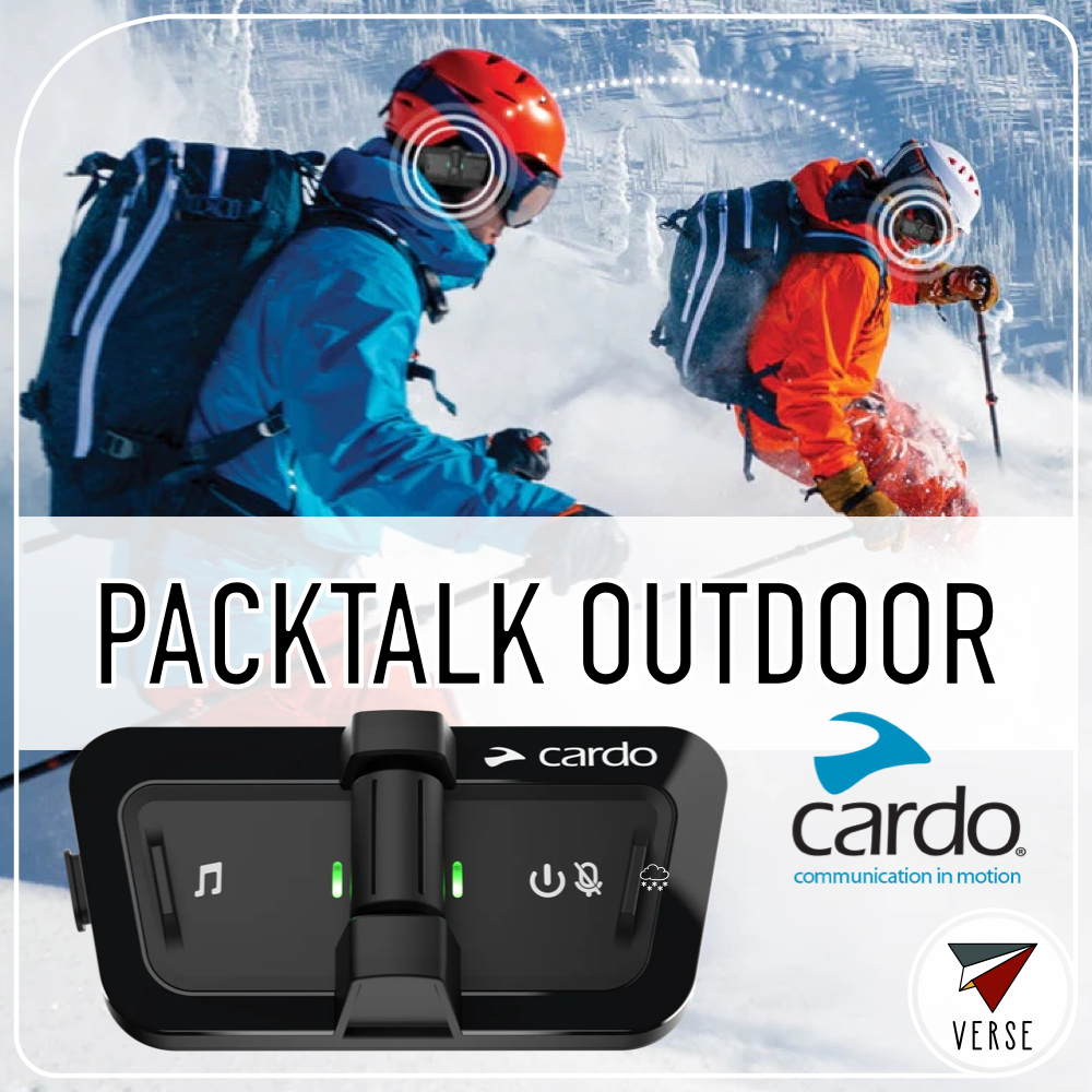 Cardo Packtalk Outdoor สำหรับสกีและสโนว์บอร์ด หูฟังบลูทูธติดหมวกกันน็อค ...