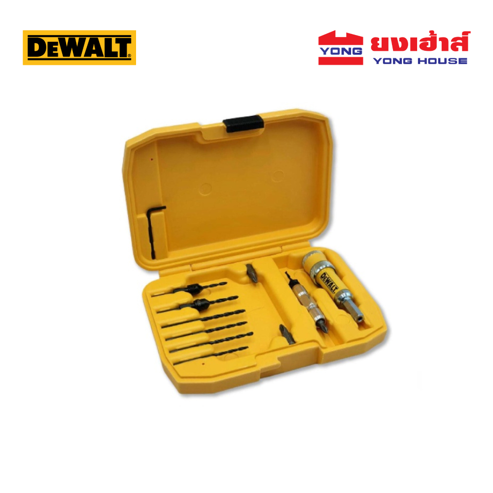 ส่งฟรี!! DEWALT ชุดดอกไขควงและดอกสว่านเจาะนำ 12 ชิ้น รุ่น DW2735 ...