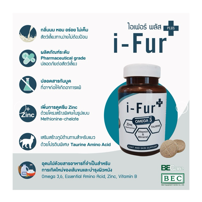 i-Fur PLUS 25 เม็ด Exp.17/02/2026 ครบทุกความต้องการสำหรับบำรุงผิวหนัง ...